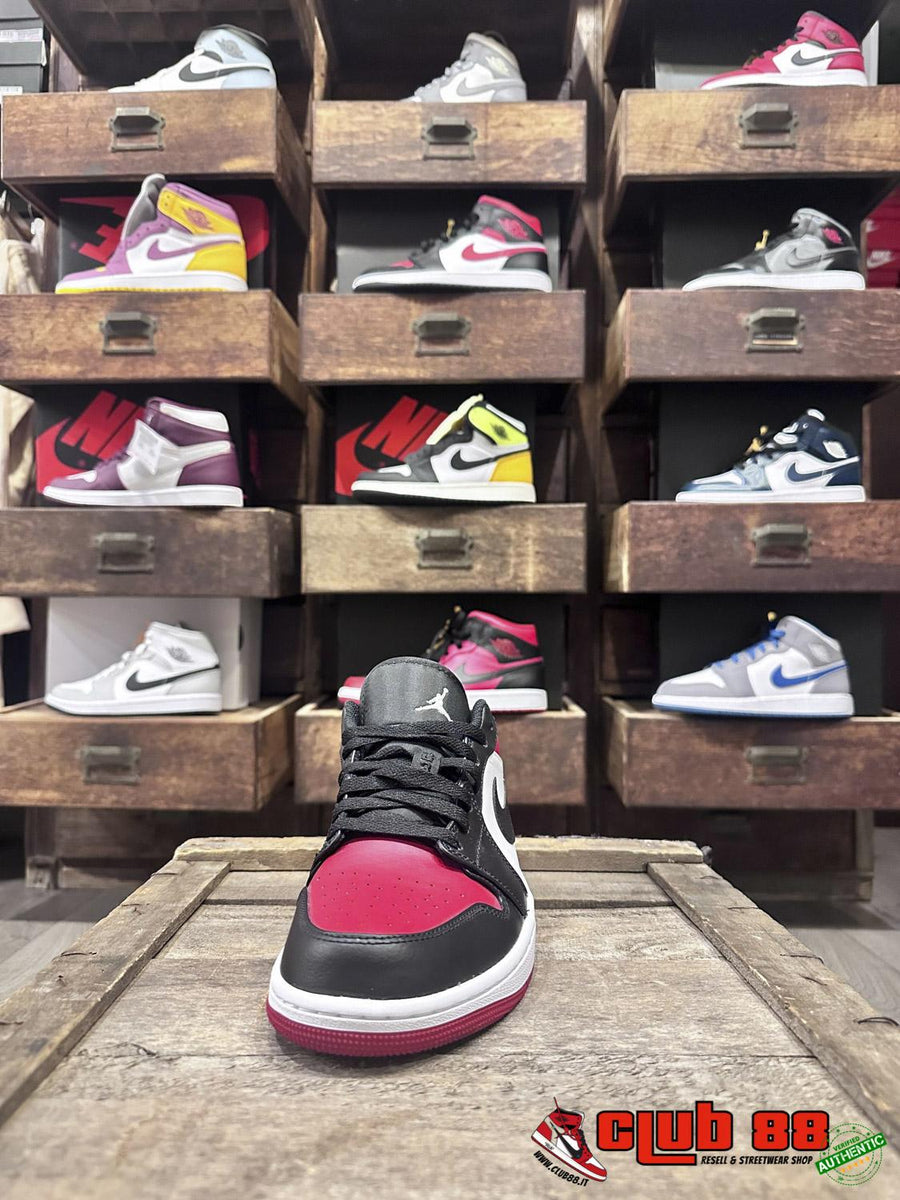 Sneakers Unisex Nike Jordan AIR JORDAN 1 LOW 553560-612 BRED TOE– TFNY ...