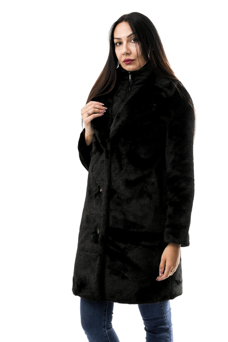 Cappotto Donna Rino & pelle GEESJE.7002512 BLACK | TFNY Boutique
